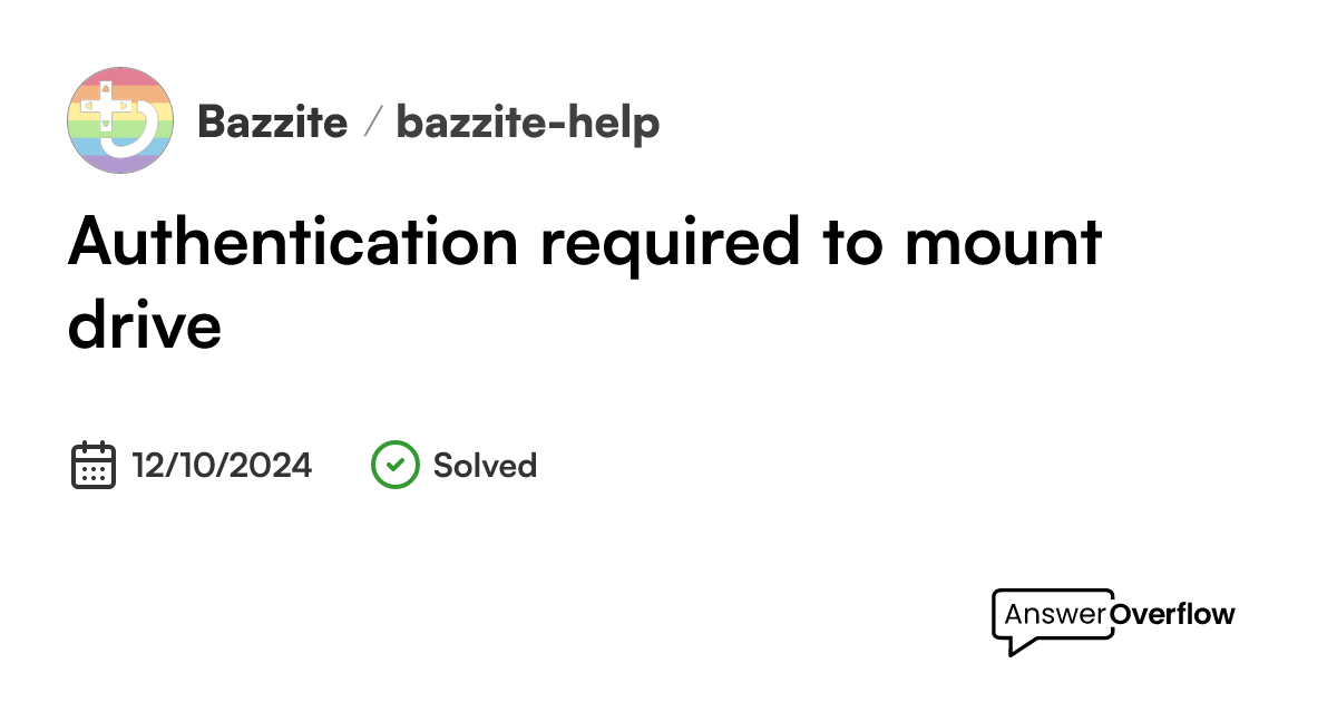 Authentication required to mount drive - Universal Blue