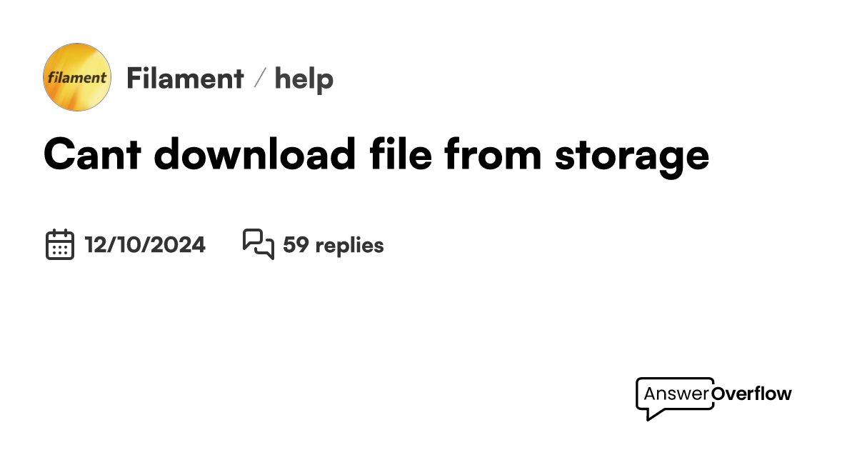 Cant download file from storage - Filament