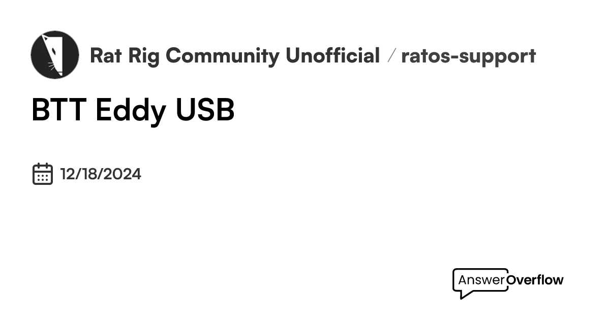 BTT Eddy USB - Rat Rig Community [Unofficial]