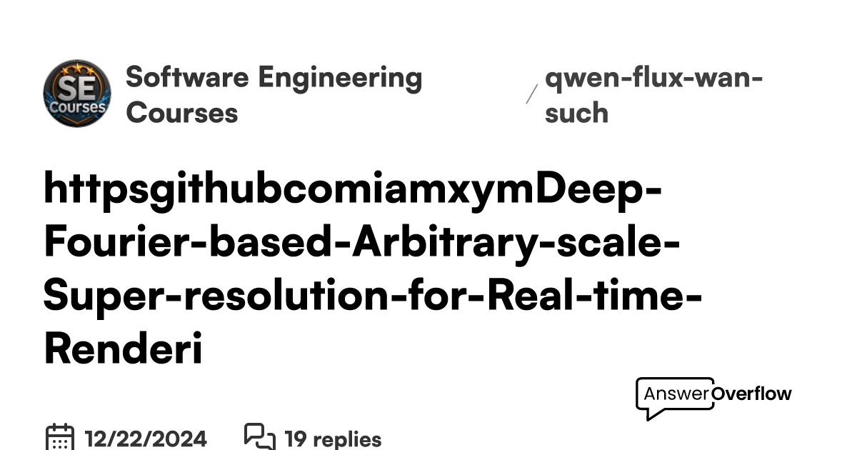 https://github.com/iamxym/Deep-Fourier-based-Arbitrary-scale-Super-resolution-for-Real-time ...