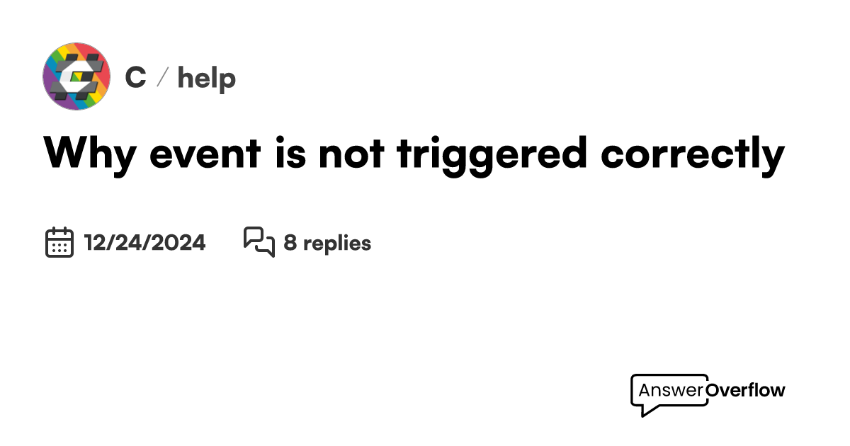 Why event is not triggered correctly? - C#