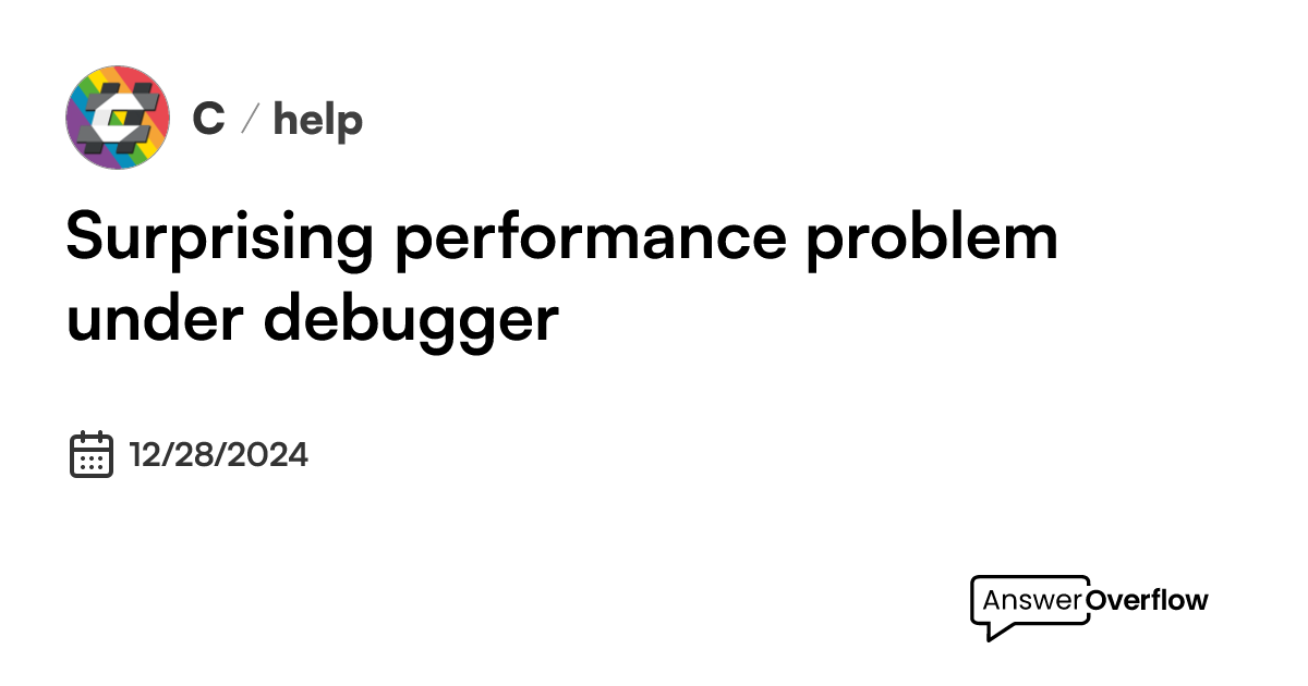 Surprising performance problem under debugger - C#
