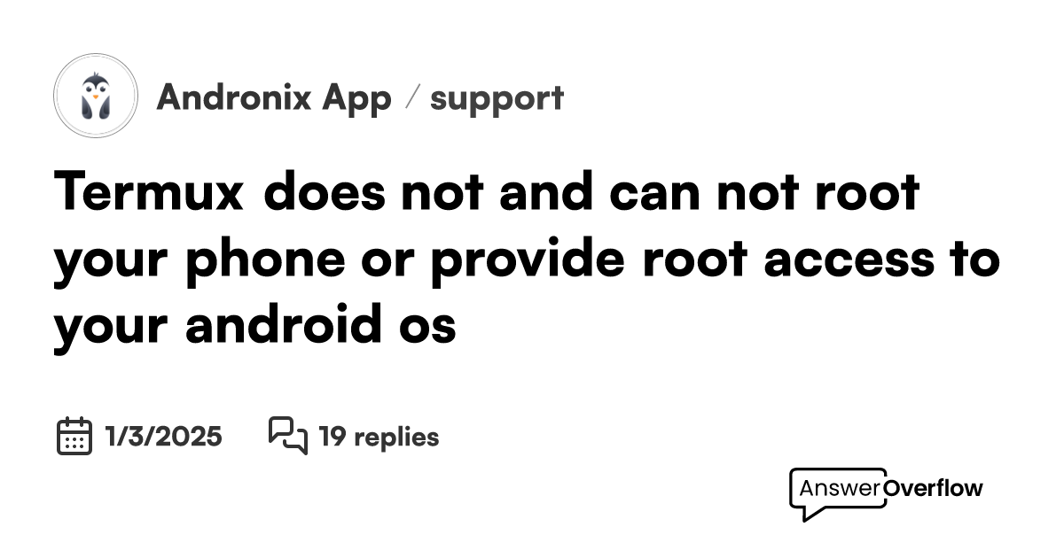 Termux does not and can not root your phone or provide root access to your android os ...