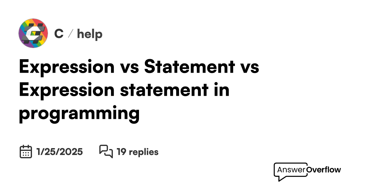 Expression vs Statement vs Expression statement in programming - C#