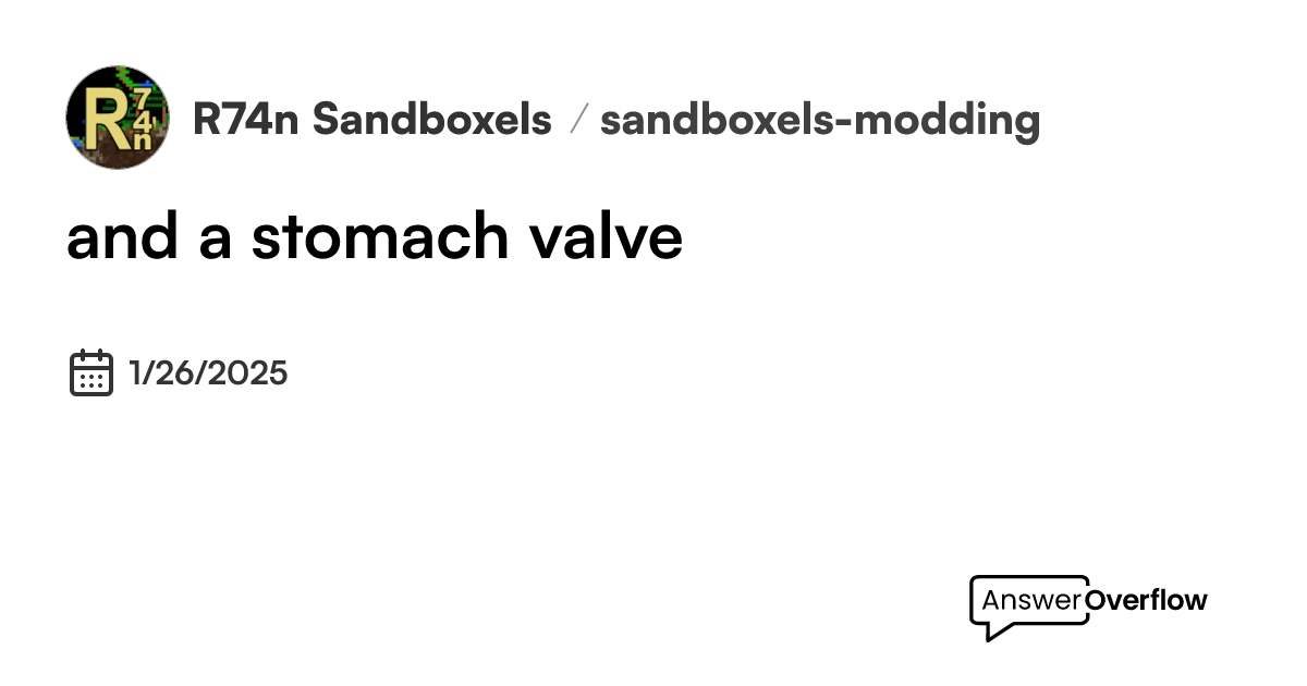 and a stomach valve - 🚨 R74n / Sandboxels