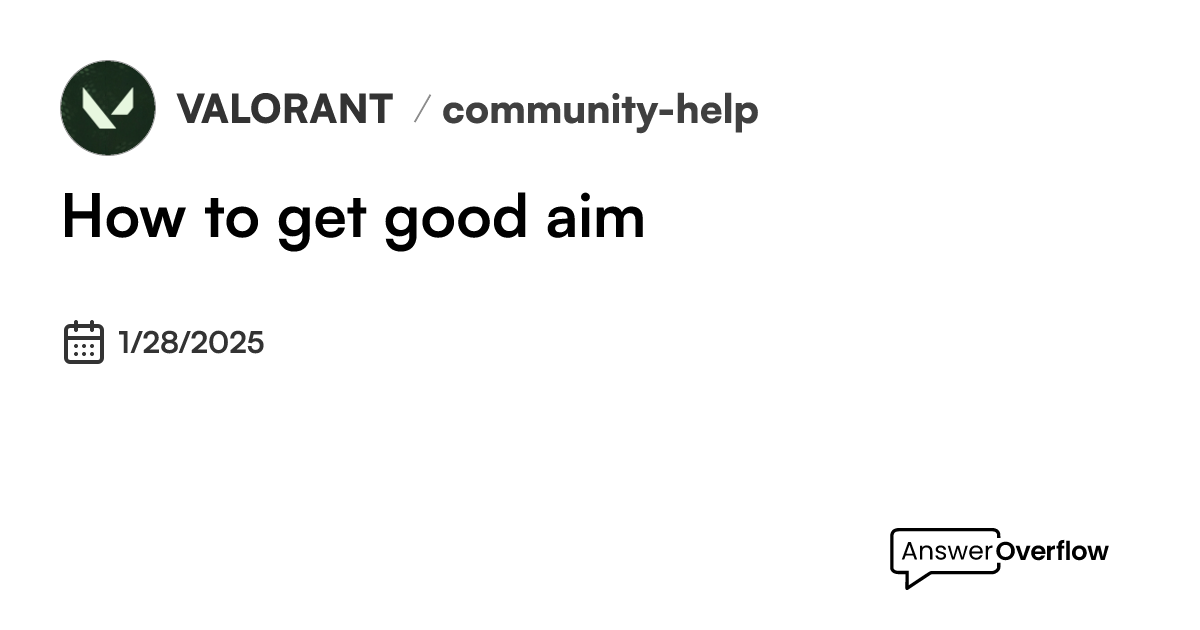 How to get good aim - VALORANT