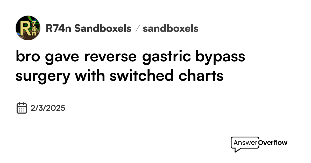 bro gave reverse gastric bypass surgery with switched charts - 🚨 R74n ...