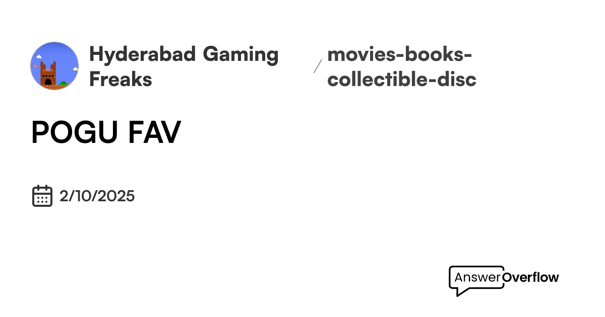 :POGU: FAV - Hyderabad Gaming Freaks!🎮🇮🇳