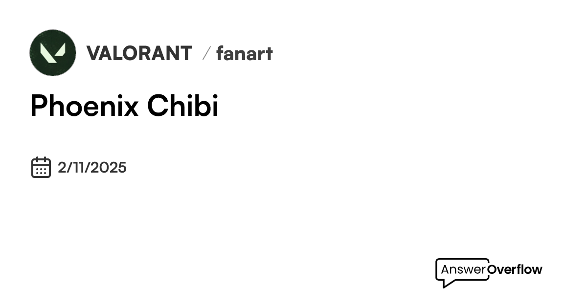 Phoenix Chibi - VALORANT
