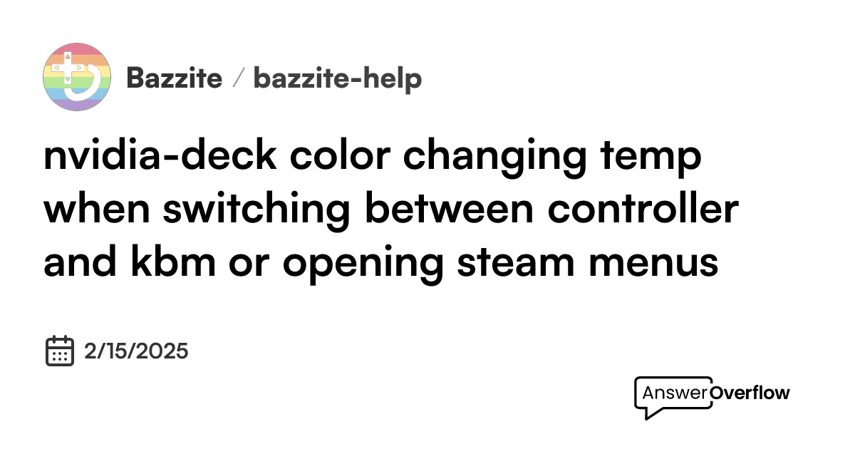 [nvidia-deck] color changing temp when switching between controller and ...