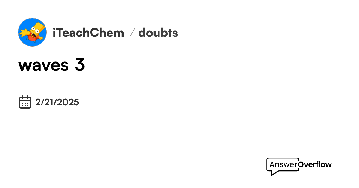 waves 3 - iTeachChem