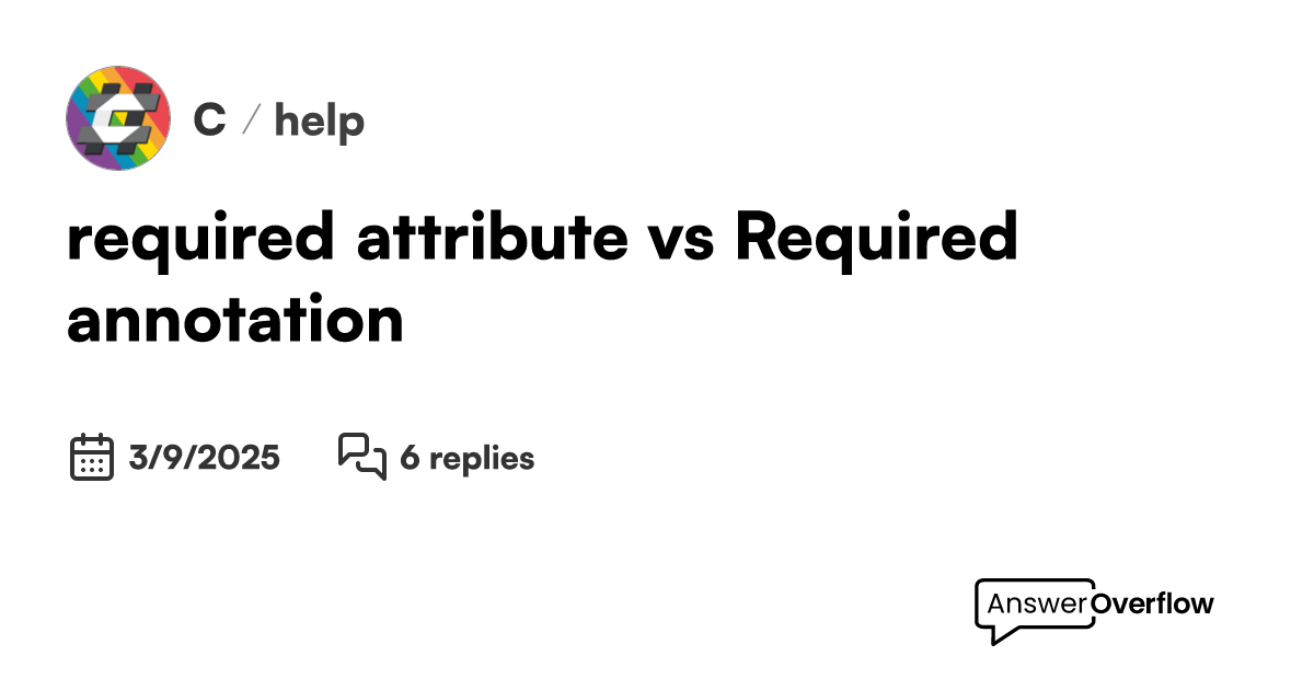 required attribute vs [Required] annotation - C#