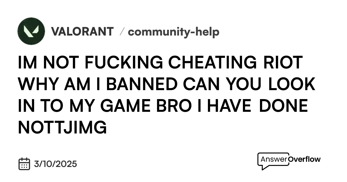 IM NOT FUCKING CHEATING RIOT WHY AM I BANNED CAN YOU LOOK IN TO MY GAME ...