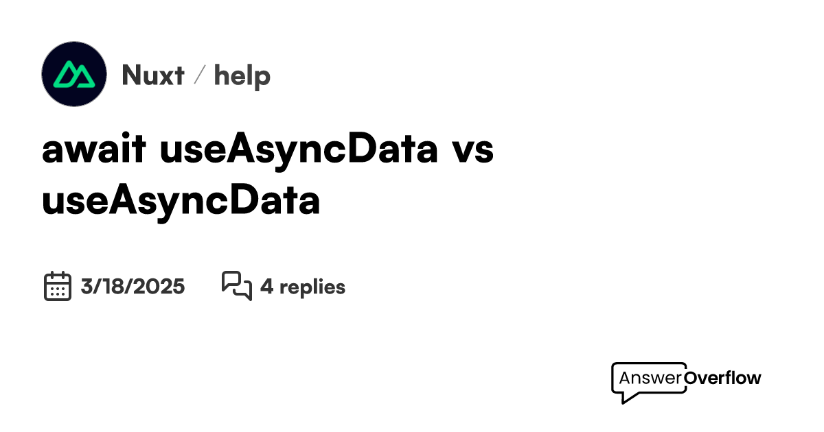 await useAsyncData vs useAsyncData - Nuxt