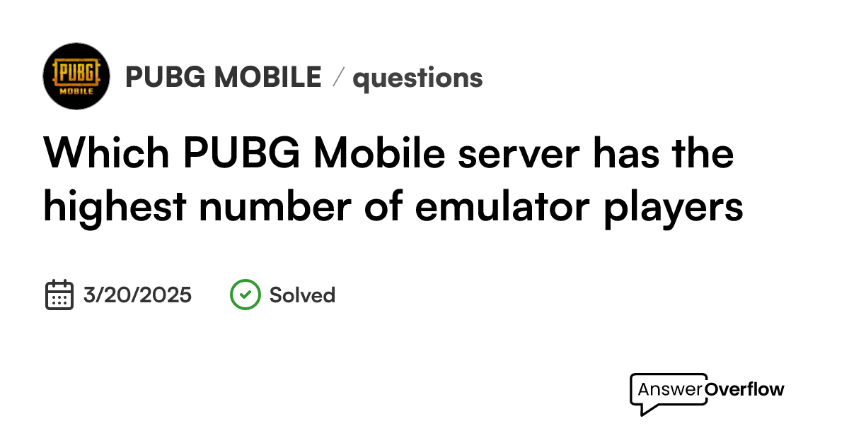 Which PUBG Mobile server has the highest number of emulator players ...