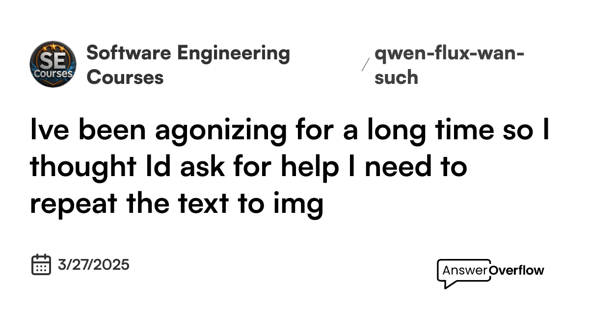 I've been agonizing for a long time, so I thought I'd ask for help I ...