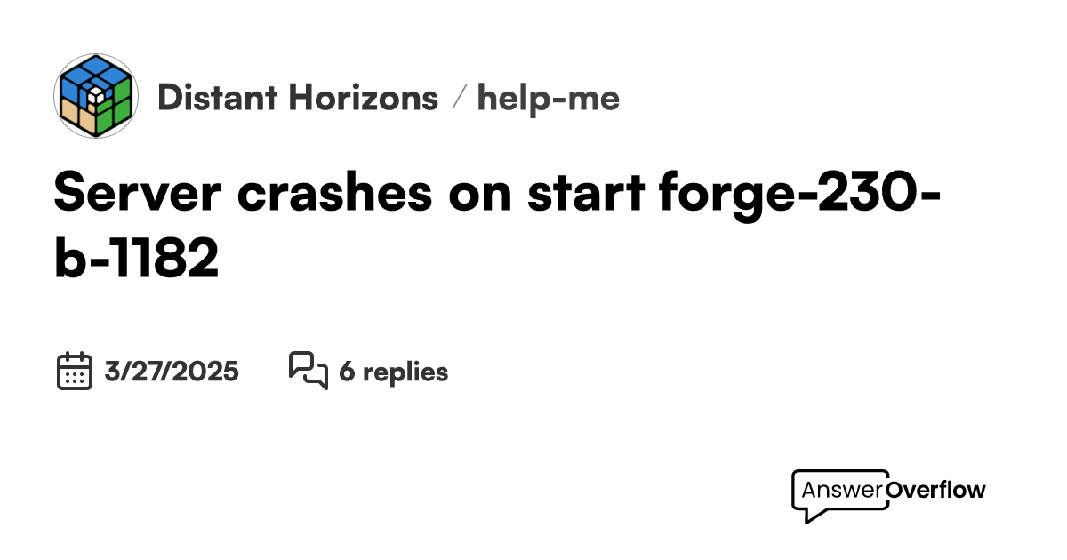 Server crashes on start (forge-2.3.0-b-1.18.2) - Distant Horizons