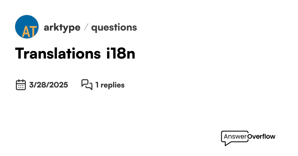 Translations /i18n - arktype