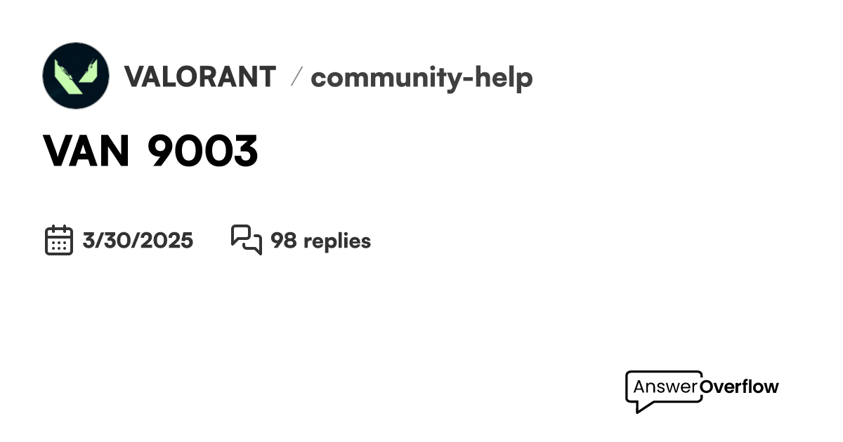 VAN 9003 - VALORANT