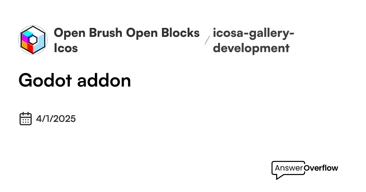 Godot addon - Open Brush, Open Blocks, Icosa Gallery
