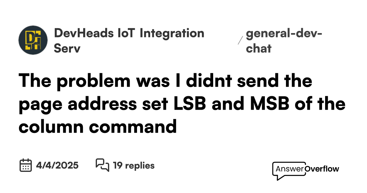 The problem was I didn't send the page address set LSB and MSB of the column command ...