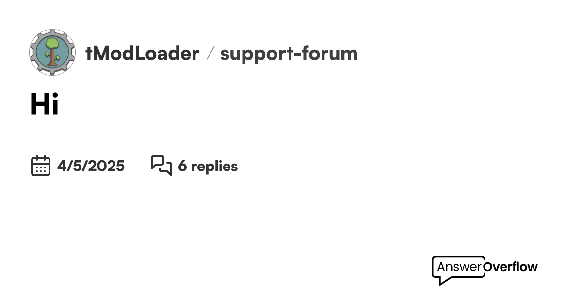 Hi - tModLoader