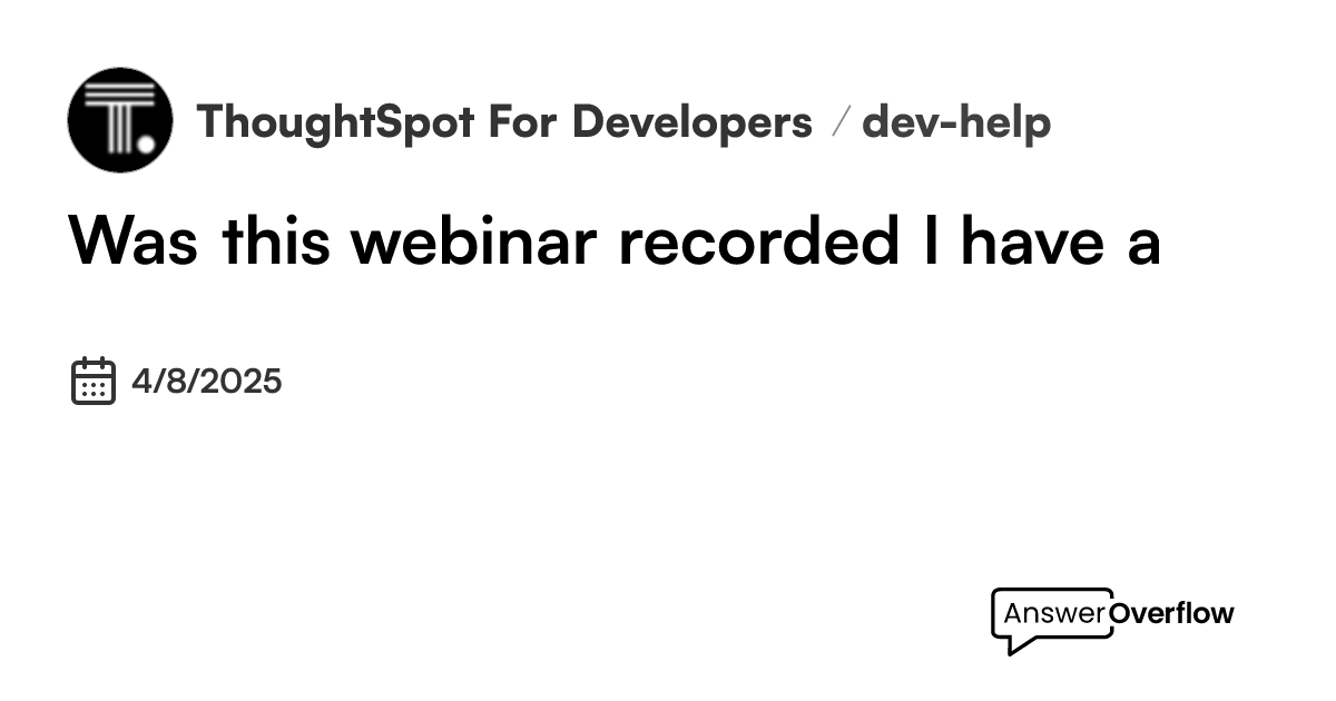 Was this webinar recorded? I have a customer who wants to use dark mode with custom colors and I ...