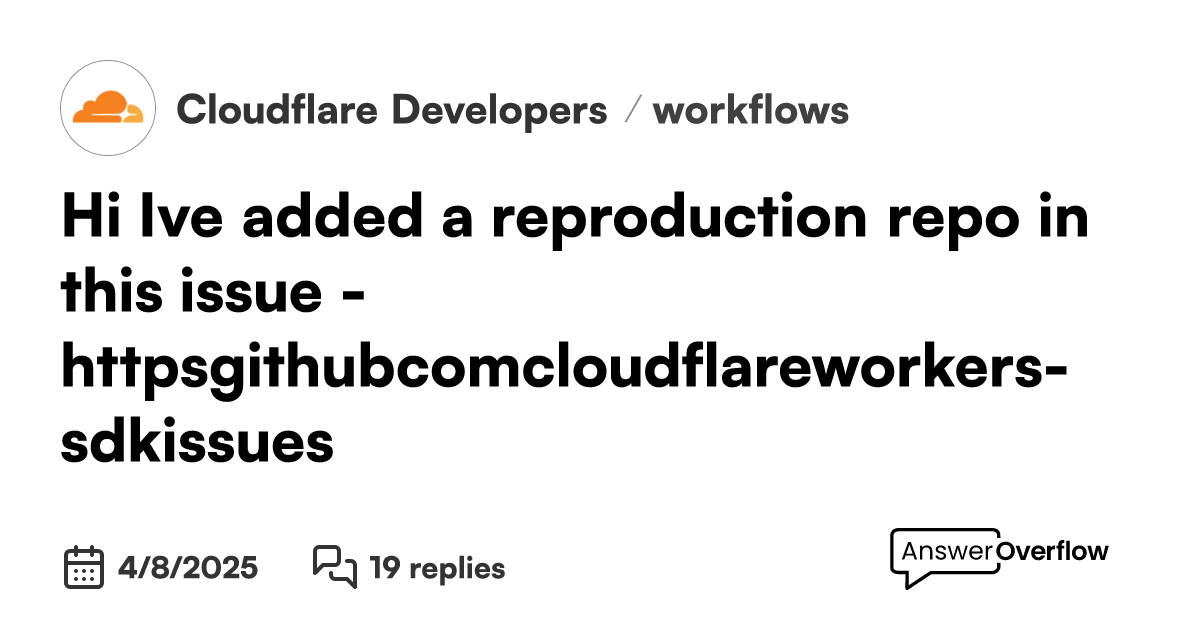 Hi, I've added a reproduction repo in this issue - https://github.com/cloudflare/workers-sdk ...