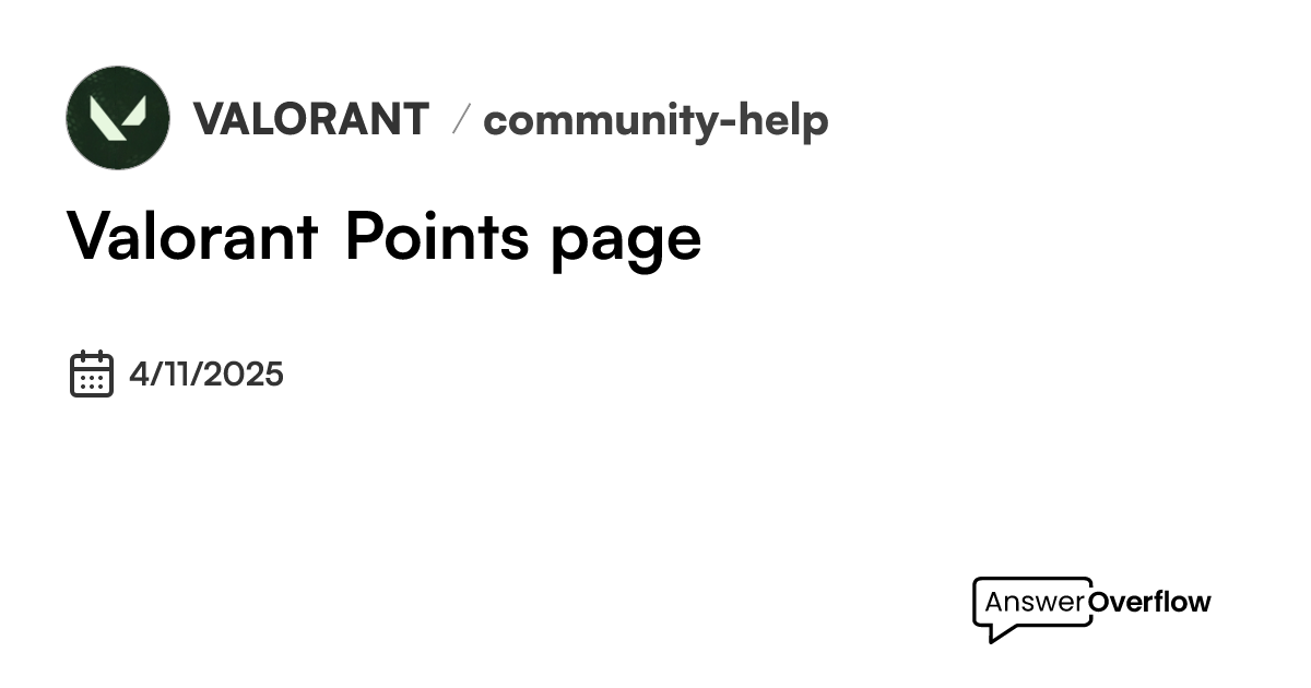 Valorant Points page - VALORANT