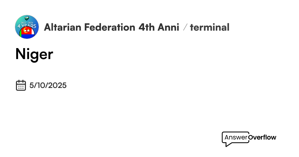 Niger - Countryballs Universe Union