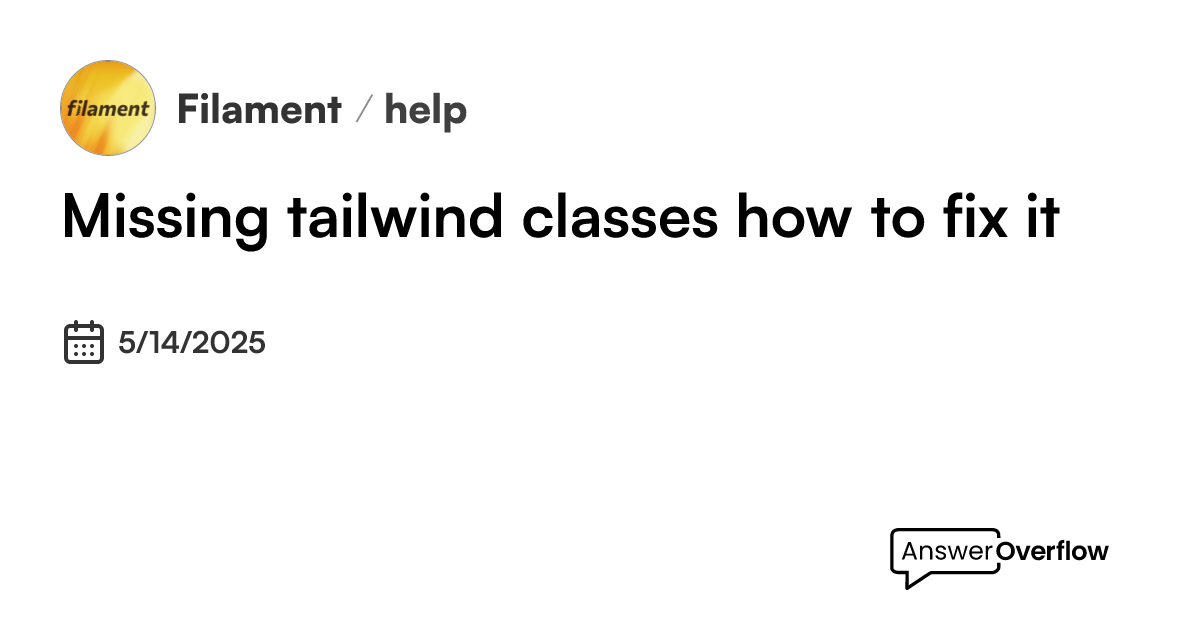 Missing tailwind classes; how to fix it ? - Filament