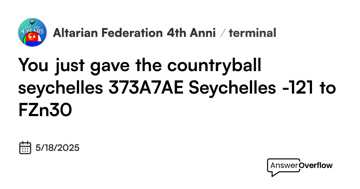 You just gave the countryball :seychelles: #373A7AE Seychelles (`-12% ...