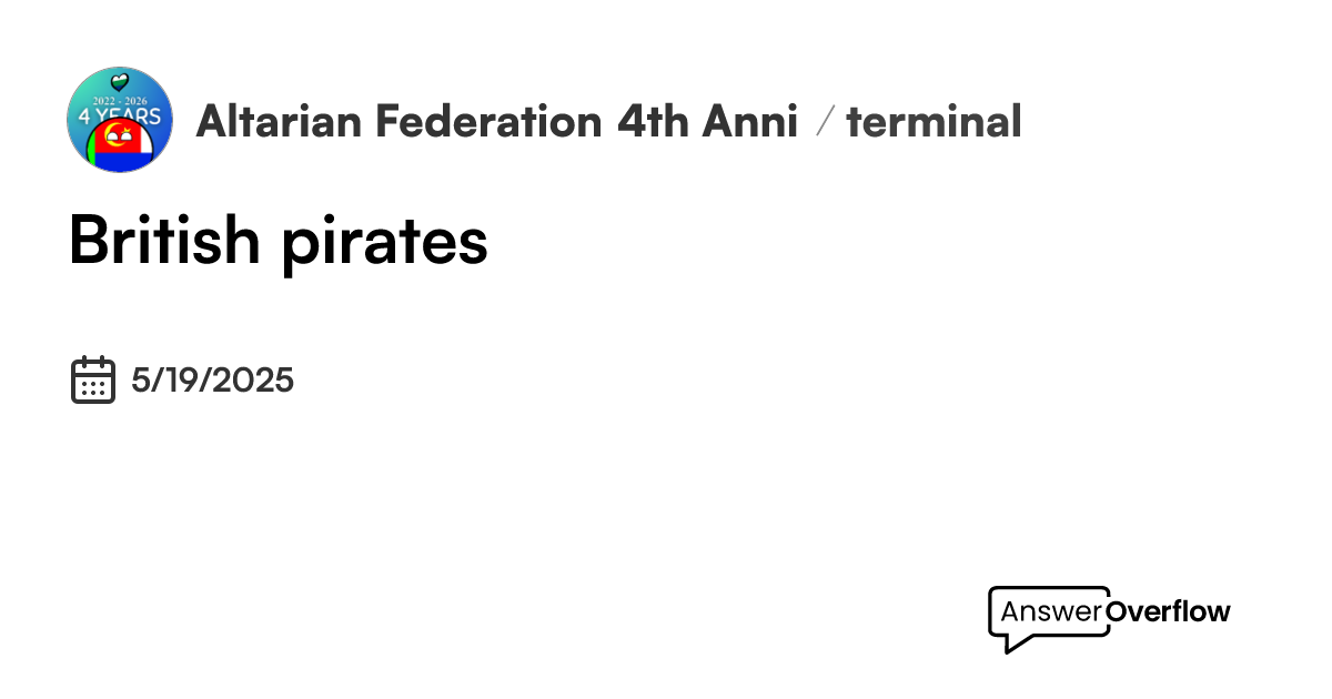 British pirates - Countryballs Universe Union