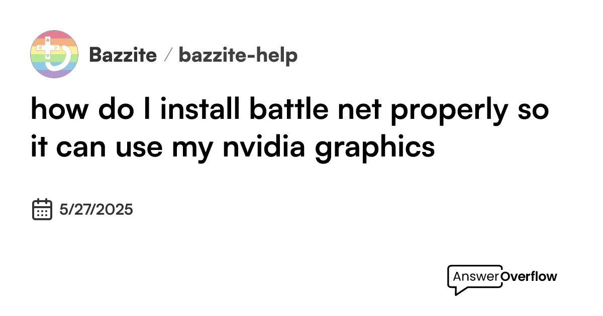 how do I install battle net properly so it can use my nvidia graphics? - Universal Blue