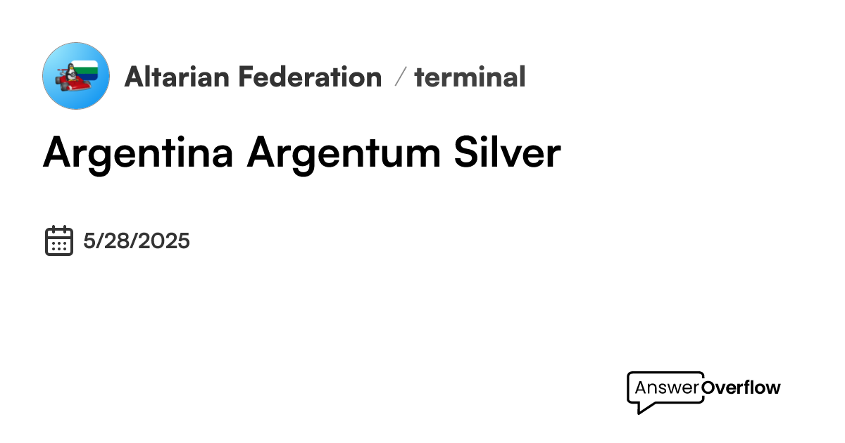 Argentina, Argentum, Silver - Countryballs Universe Union