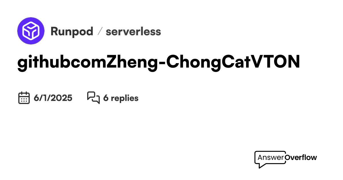 github.com/Zheng-Chong/CatVTON - RunPod