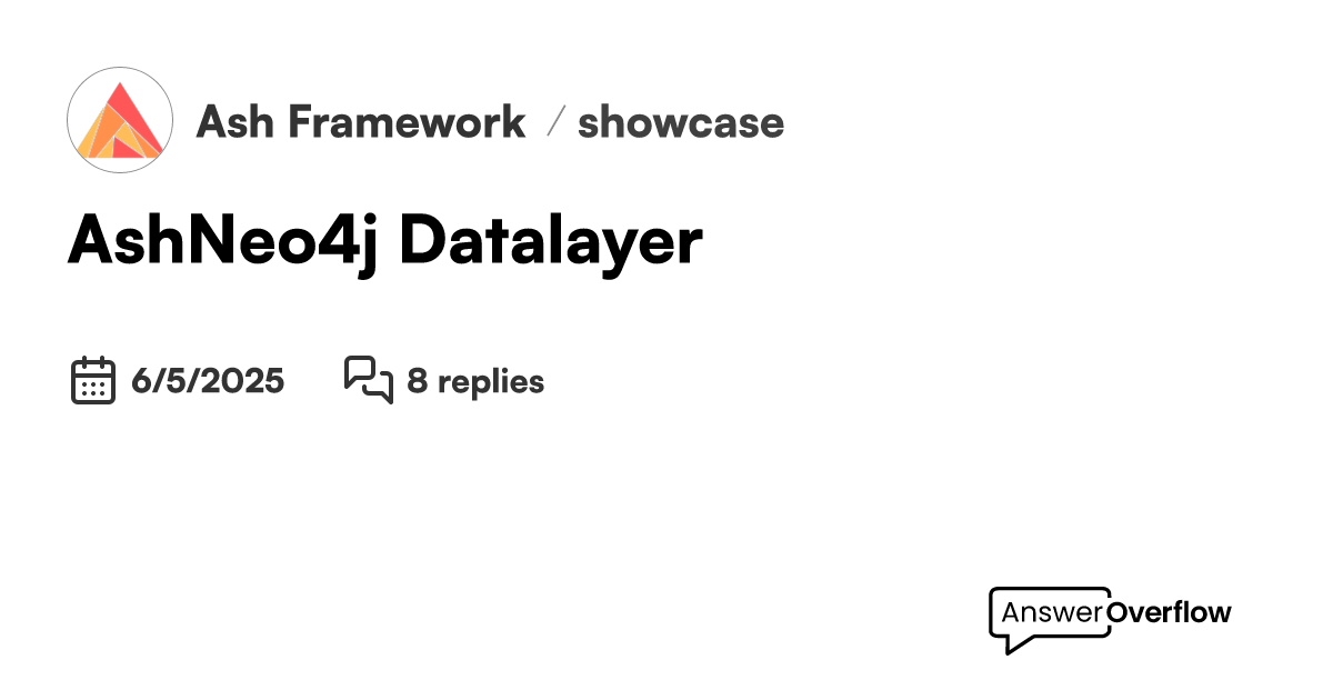 AshNeo4j Datalayer - Ash Elixir