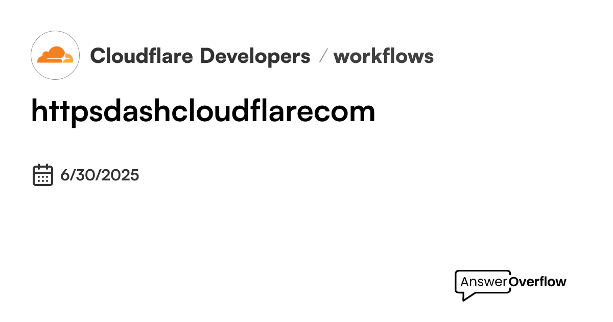 https://dash.cloudflare.com/ - Cloudflare Developers