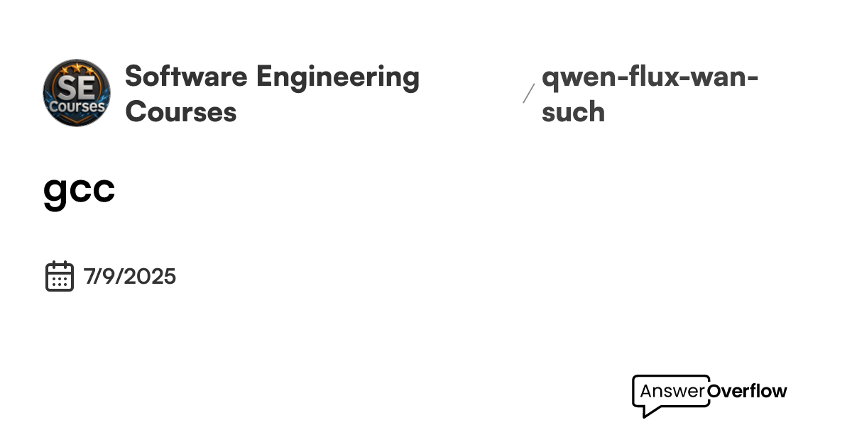 gcc - Software Engineering Courses (SECourses)