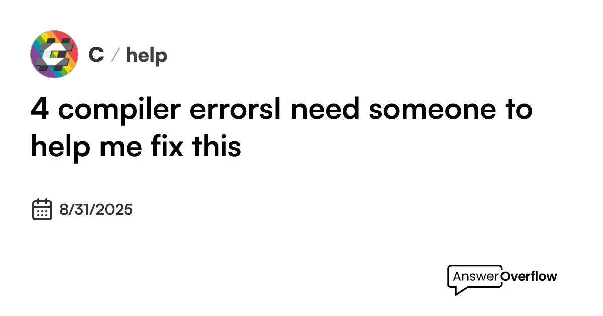 4 compiler errors..I need someone to help me fix this - C#
