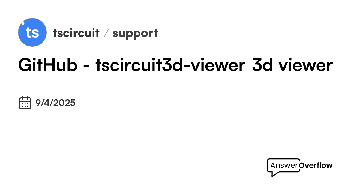 GitHub - tscircuit/3d-viewer: 3d viewer ... - tscircuit