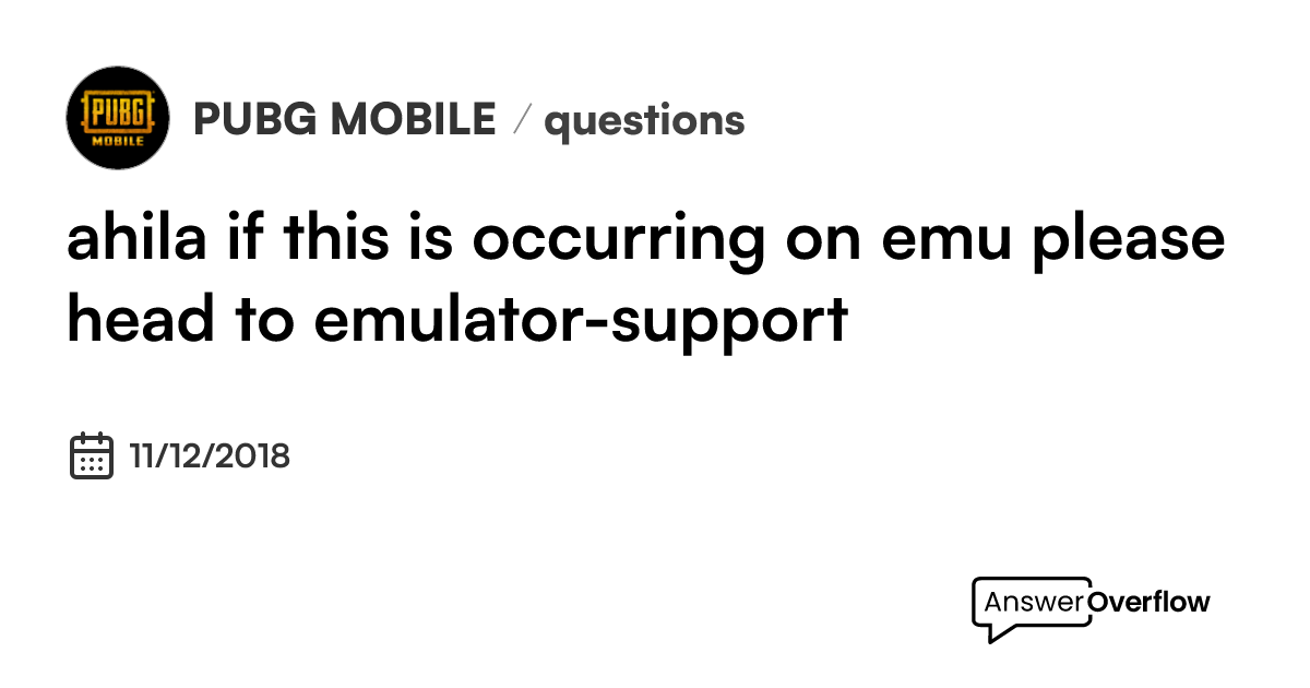 @ahila if this is occurring on emu, please head to #emulator-support ...