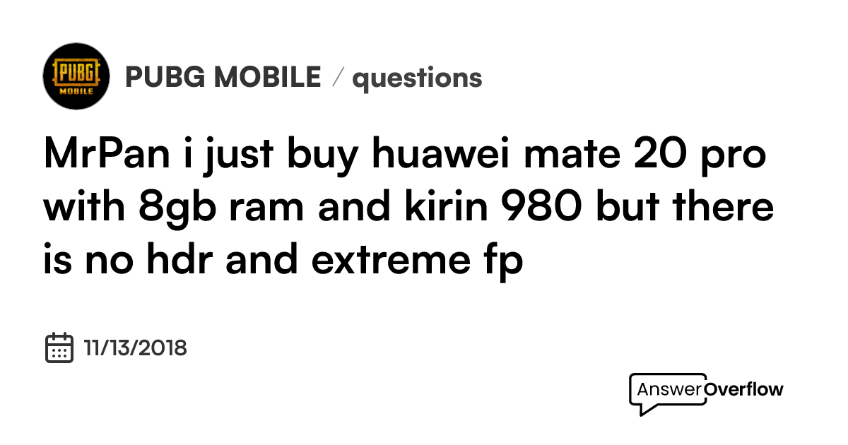 @MrPan i just buy huawei mate 20 pro with 8gb ram and kirin 980 but there is no hdr and extreme ...
