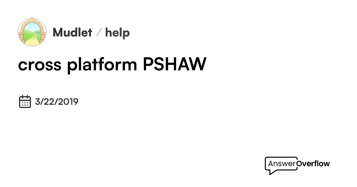 cross platform?! PSHAW! - Mudlet