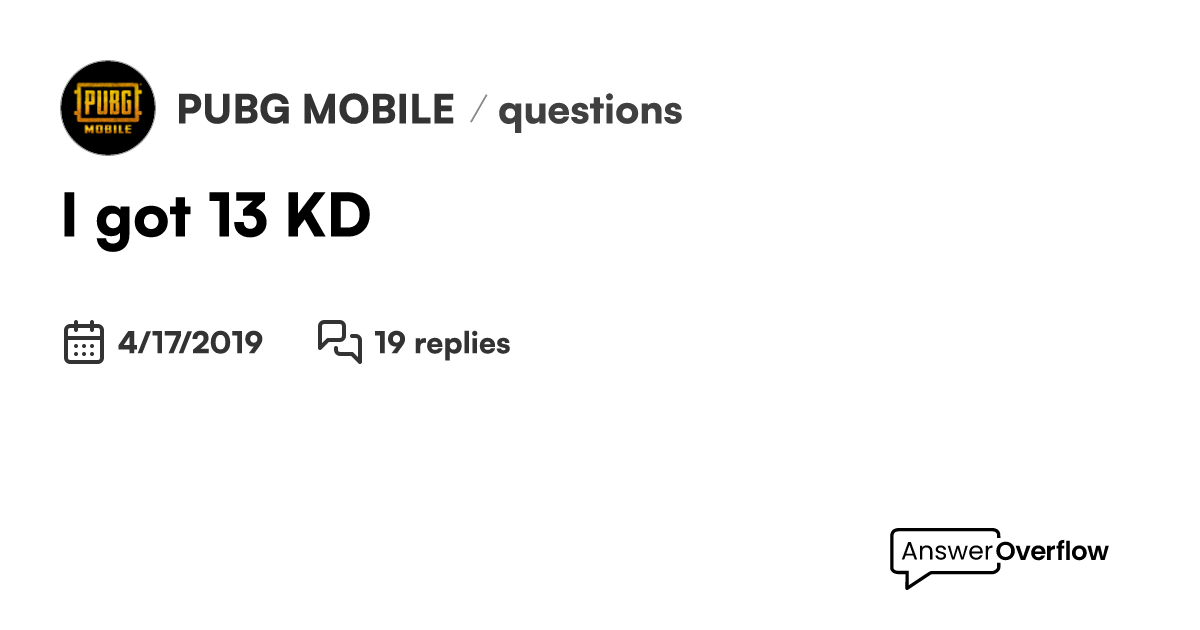I got 13 KD - PUBG MOBILE