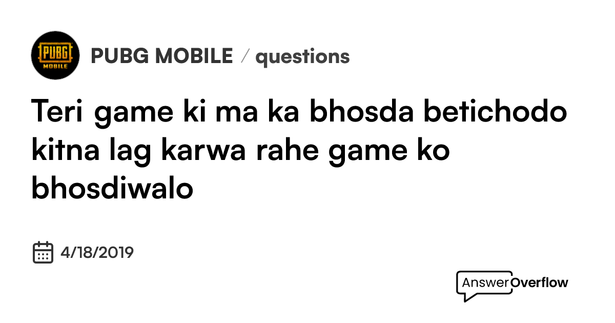 Teri game ki ma ka bhosda betichodo kitna lag karwa rahe game ko ...