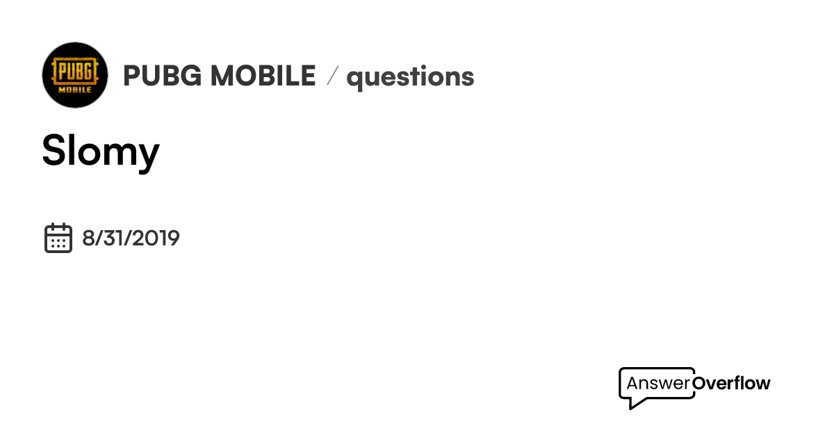 @Slomy 💙 - PUBG MOBILE