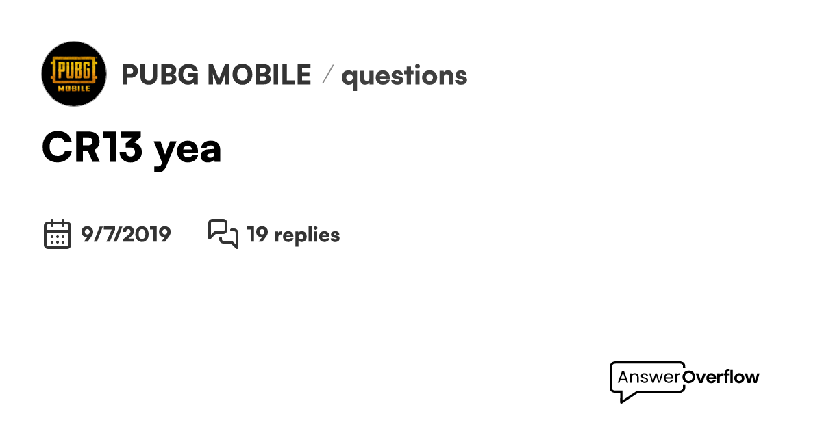 @CR13 yea - PUBG MOBILE