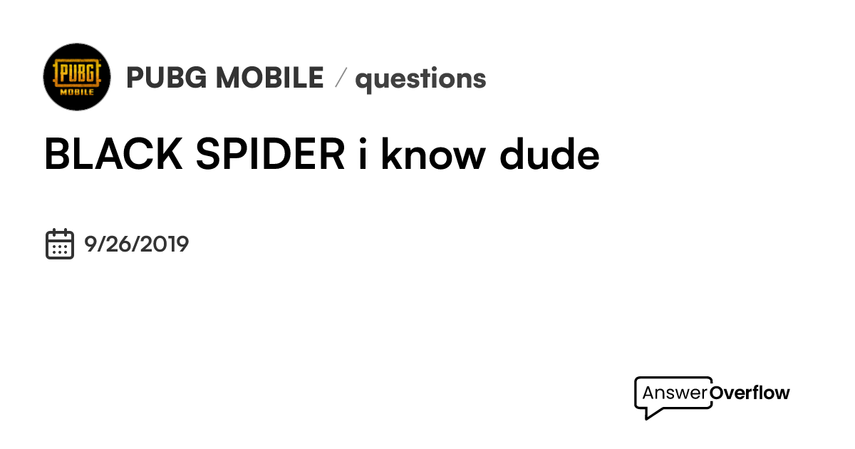 @BLACK SPIDER 🕷 i know dude - PUBG MOBILE
