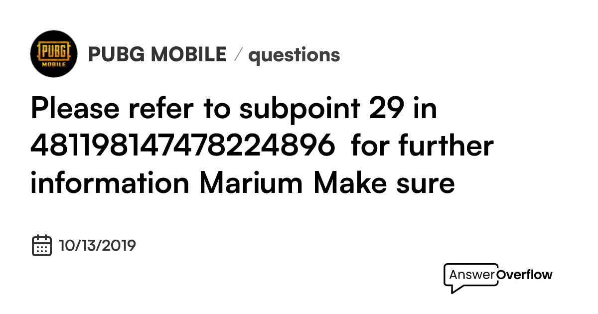 Please refer to subpoint `2.9` in for further information, @Marium ...